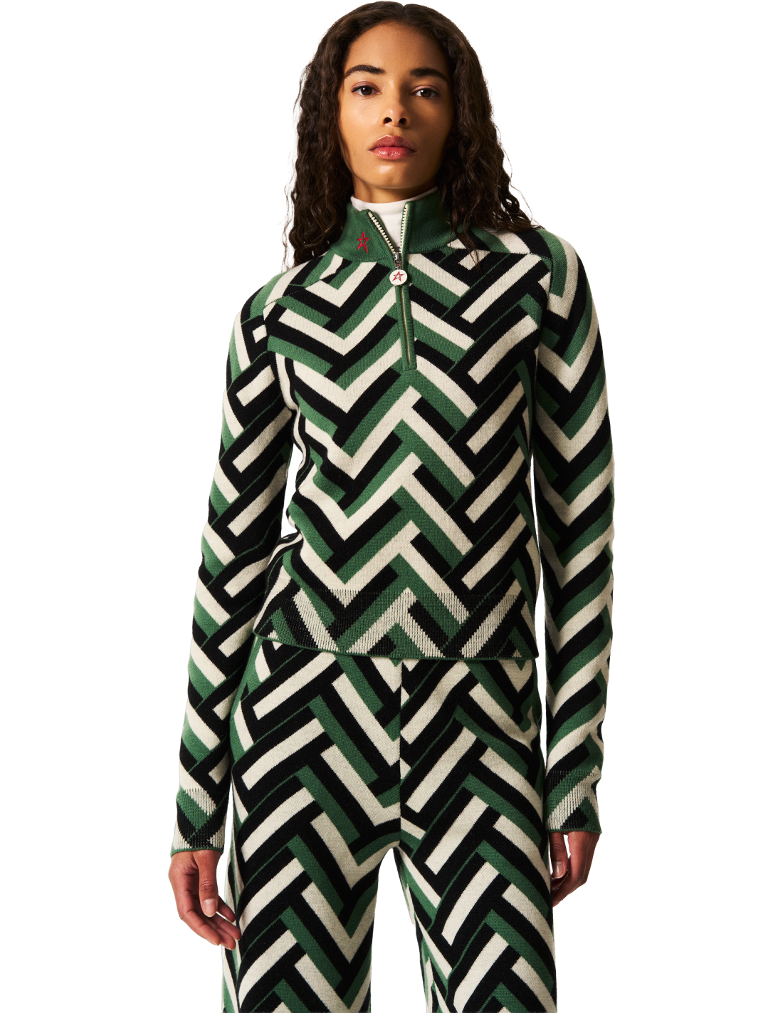 JERSEY PERFECT MOMENT LA TOUR MERINO WOOL 14 ZIP SWEATER | Viladomat